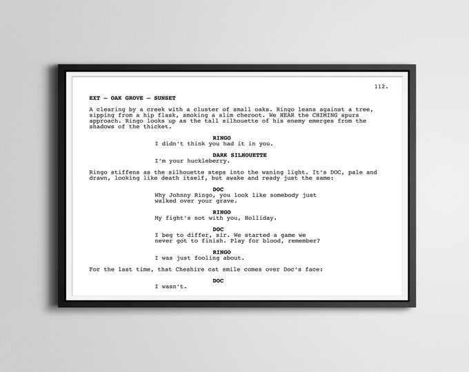 Dumb and Dumber - Screenplay Movie Poster (up to 24" X 36") - Jim ...