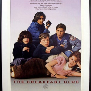 The Breakfast Club Screenplay POSTER! (up to 24" X 36") - Minimal ...