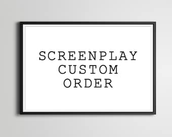 Screenplay Poster | Etsy