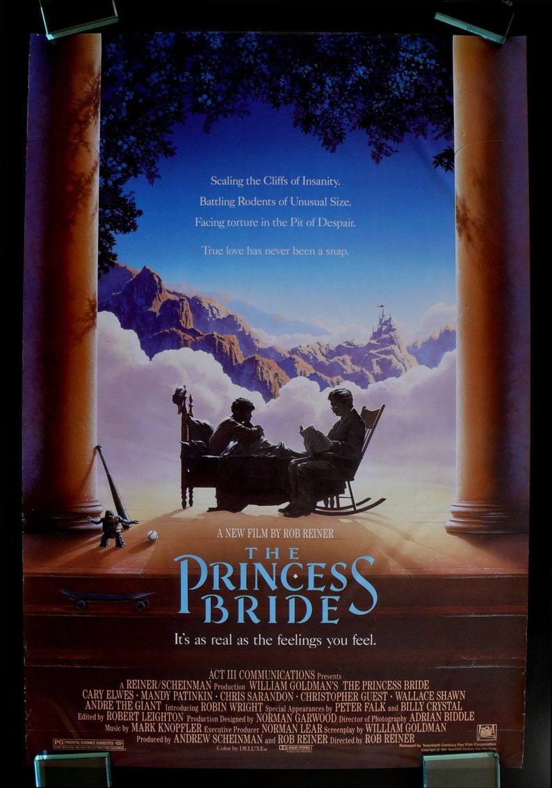 Princess Bride - Screenplay Movie Poster (up to 24" X 36") - Westley ...