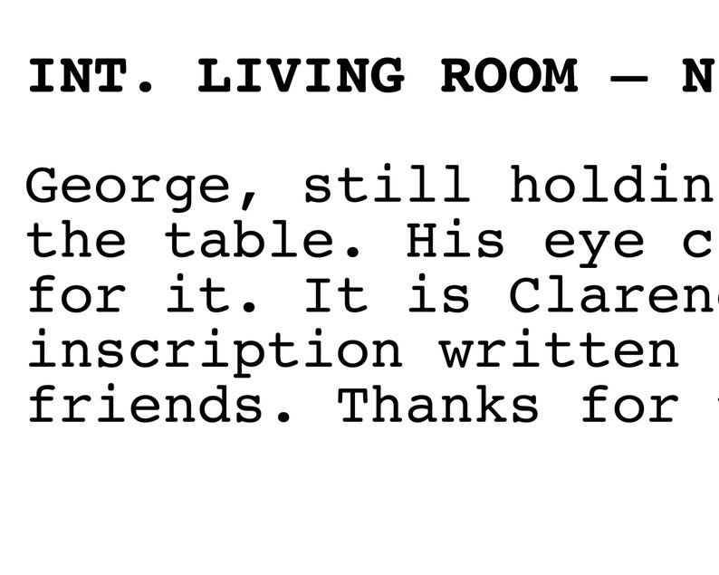 It's a Wonderful Life Screenplay POSTER up to 24x36 Film Movie Script ...