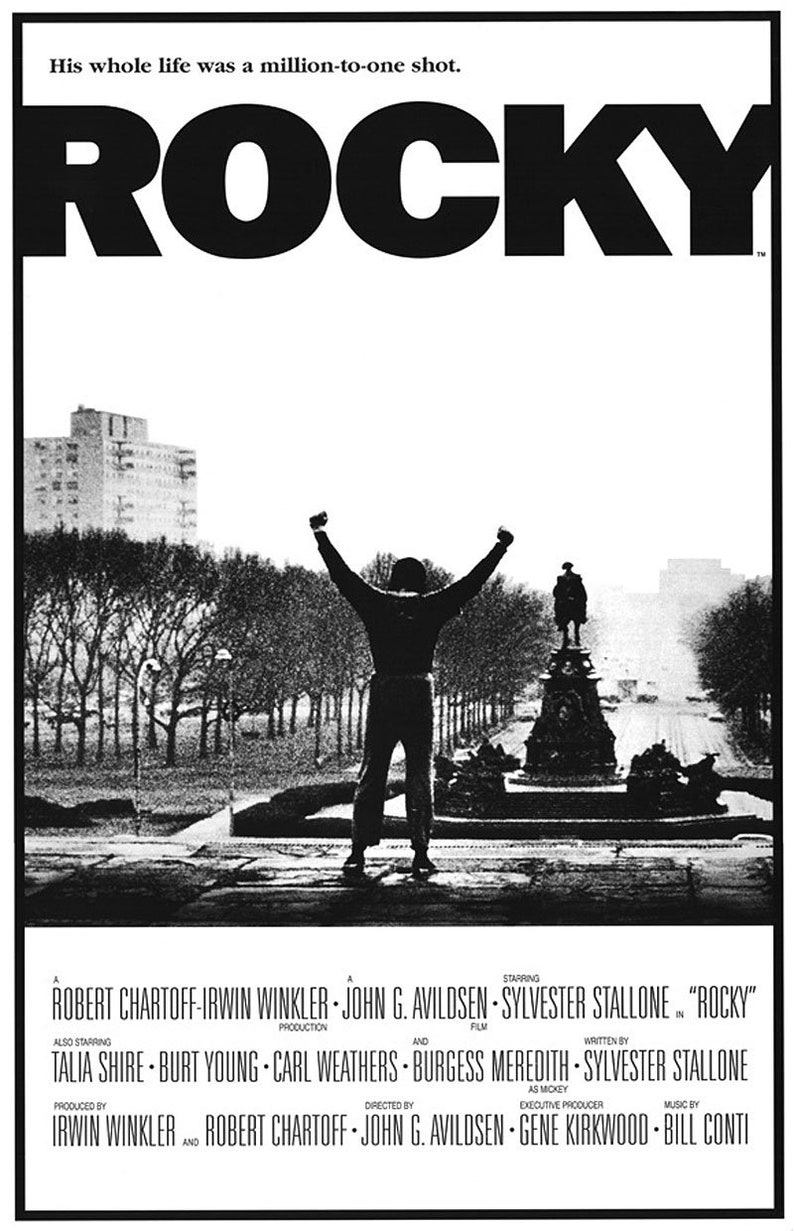 Rocky Screenplay Movie Poster up to 24 X 36 1976 Stallone Adrian Boxing ...