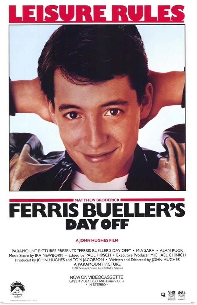 Ferris Bueller's Day off Scene - 8x10 Digital Download - Print at Home ...