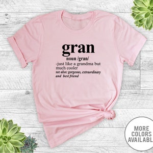 Gran Noun - Unisex T-shirt - Gran Shirt - Gran Gift - Gift for Gran ...