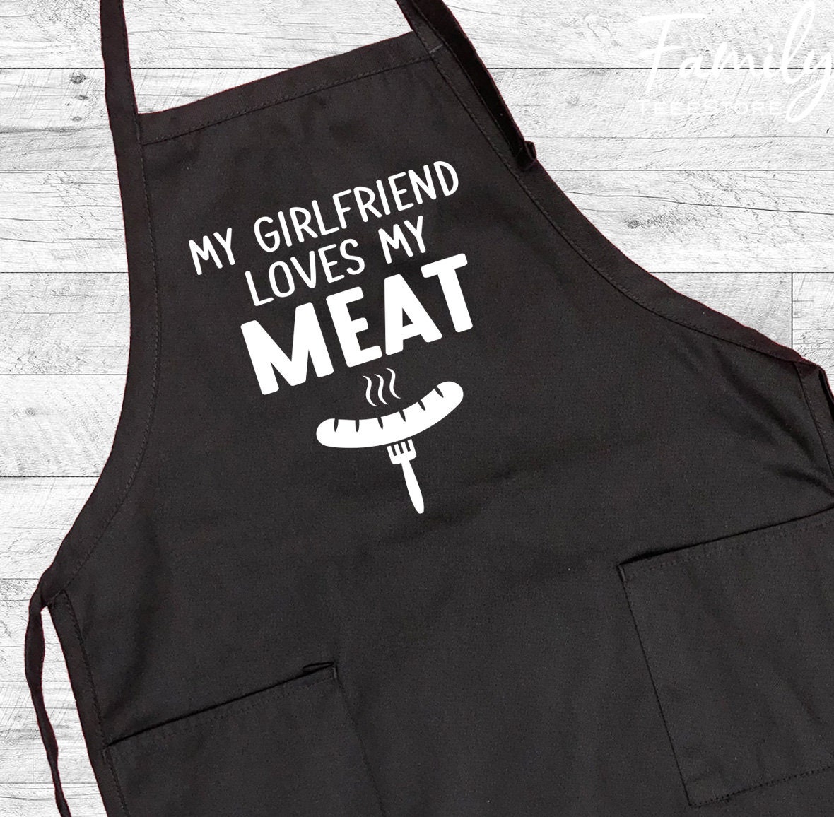 My Girlfriend Loves My Meat Grill Apron Personalized Apron - Etsy