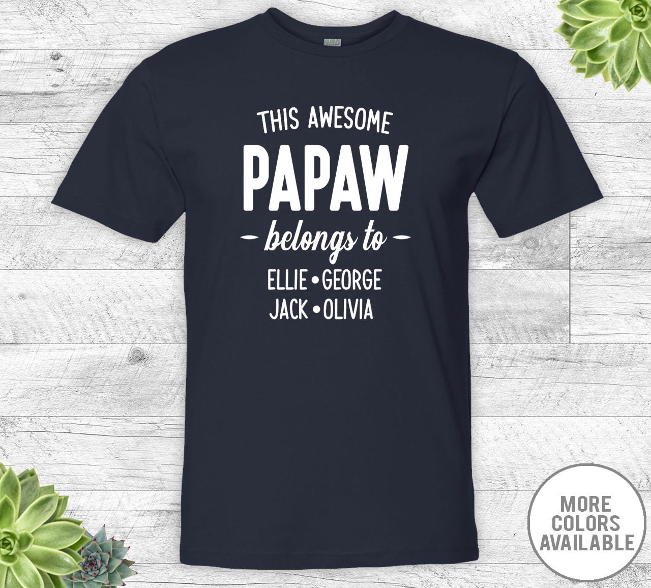 This Awesome Papaw Belongs To... unisex Shirt Papaw Shirt - Etsy
