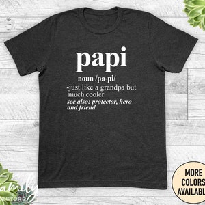 Papi Just Like A Grandpa but Much Cooler Unisex Shirt - Papi Shirt ...
