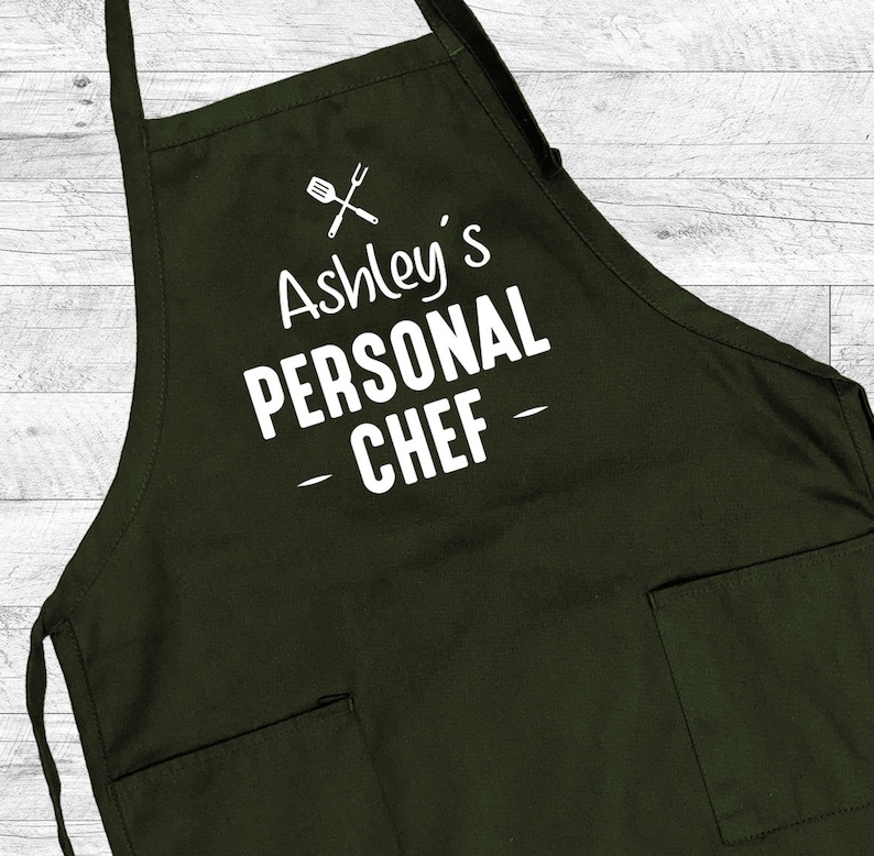 Your NAME Personal Chef Grill Apron Personalized Apron - Etsy