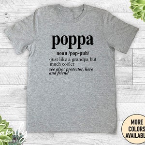 Poppa Just Like A Grandpa but Much Cooler Unisex Shirt - Poppa Shirt ...