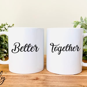 Better-together - Mug Set - Couple Mugs - Couple Gift - Set of Two Mugs ...