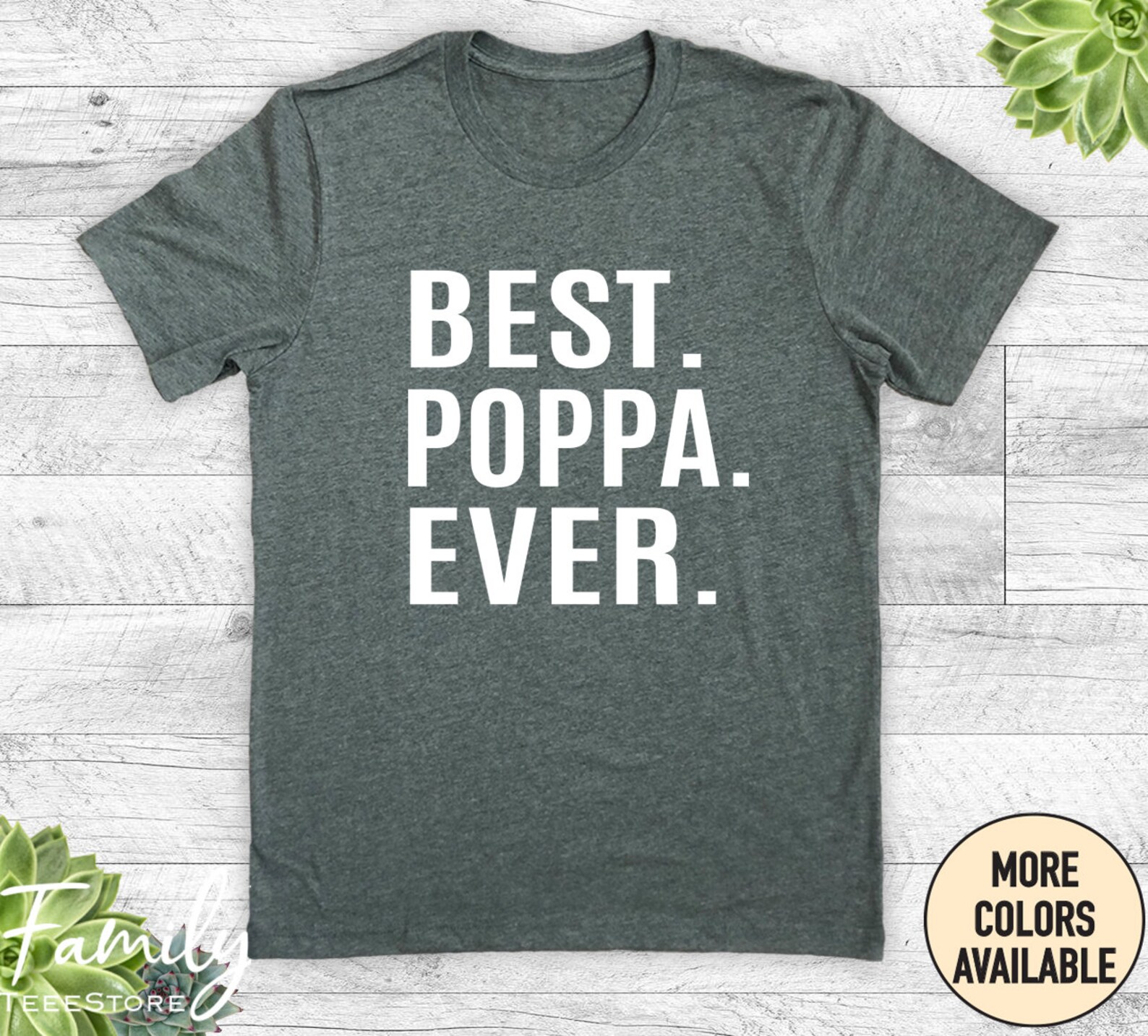 Best Poppa Ever, Unisex Shirt, Poppa Shirt, Gift for Poppa, Fathers Day ...