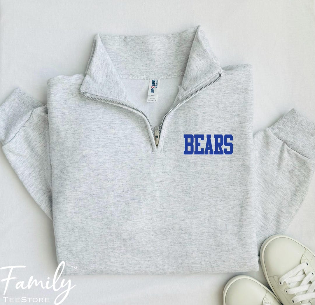 Custom Team Name Quarter Zip Sweatshirt, Sports Team Name Sweatshirt ...