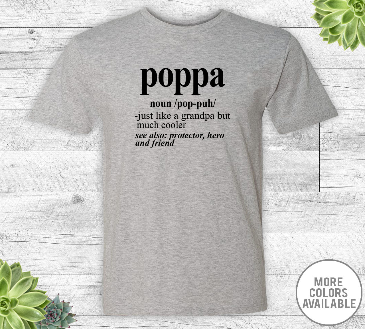 Poppa Just Like A Grandpa but Much Cooler Unisex Shirt Poppa | Etsy