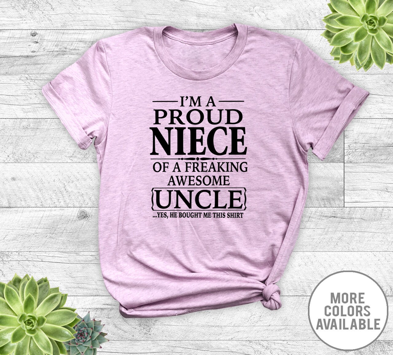 Im A Proud Niece Of A Freaking Awesome Uncle Unisex Etsy