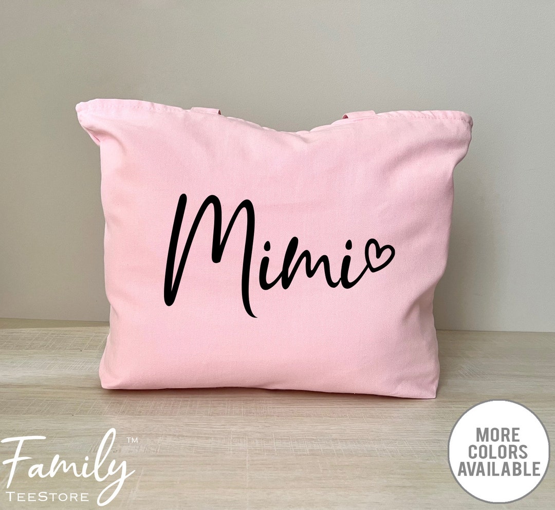Mimi Heart - Zippered Tote Bag - Mimi Tote Bag - Mimi Gift - Gifts for ...
