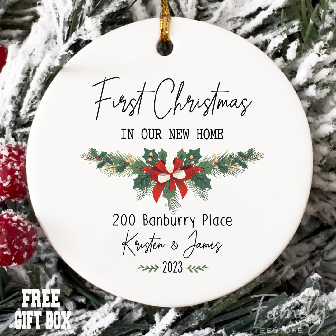 First Christmas in Our New Home, First Home Christmas Ornament ...