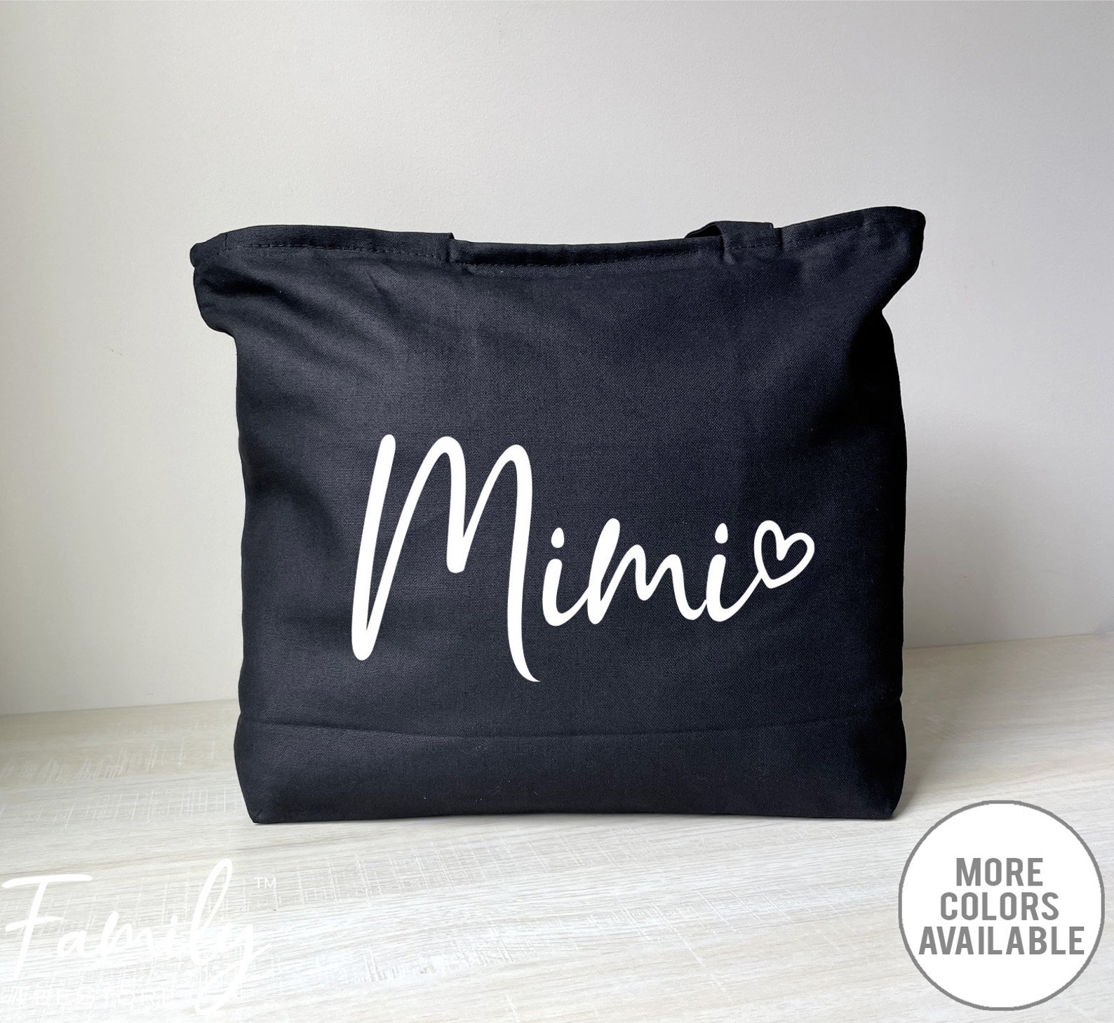 Mimi Heart Zippered Tote Bag Mimi Tote Bag Mimi Gift - Etsy