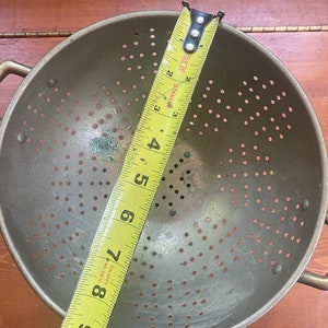 Vintage Copper Colander - Etsy