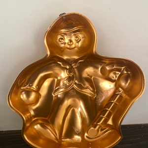 Vintage Copper Gingerbread Man Boy Cake Jello Pan Mold - Etsy