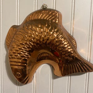 Vintage Copper Fish Mold - Etsy