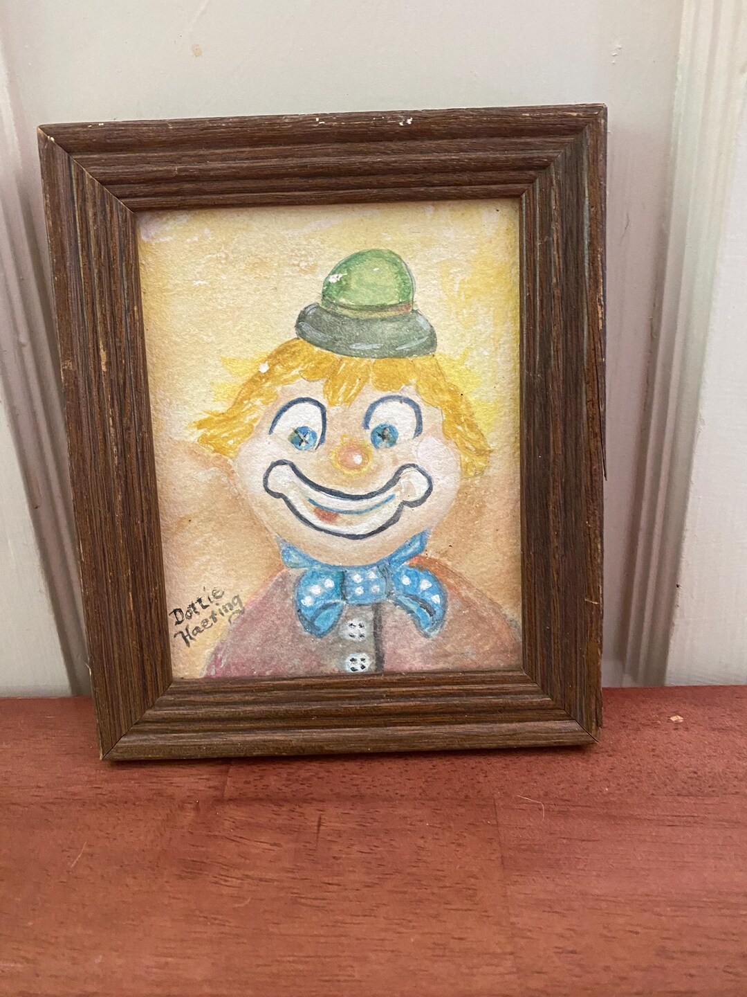 Framed Clown Painting - Etsy