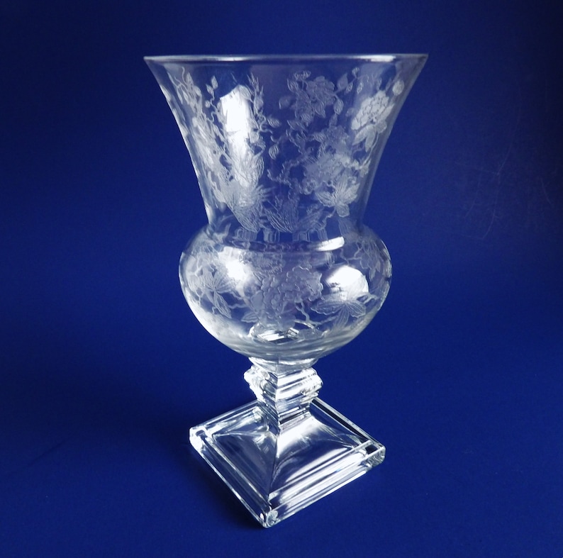 Duncan Miller Glass Company Indian Tree Urn Vase - Etsy