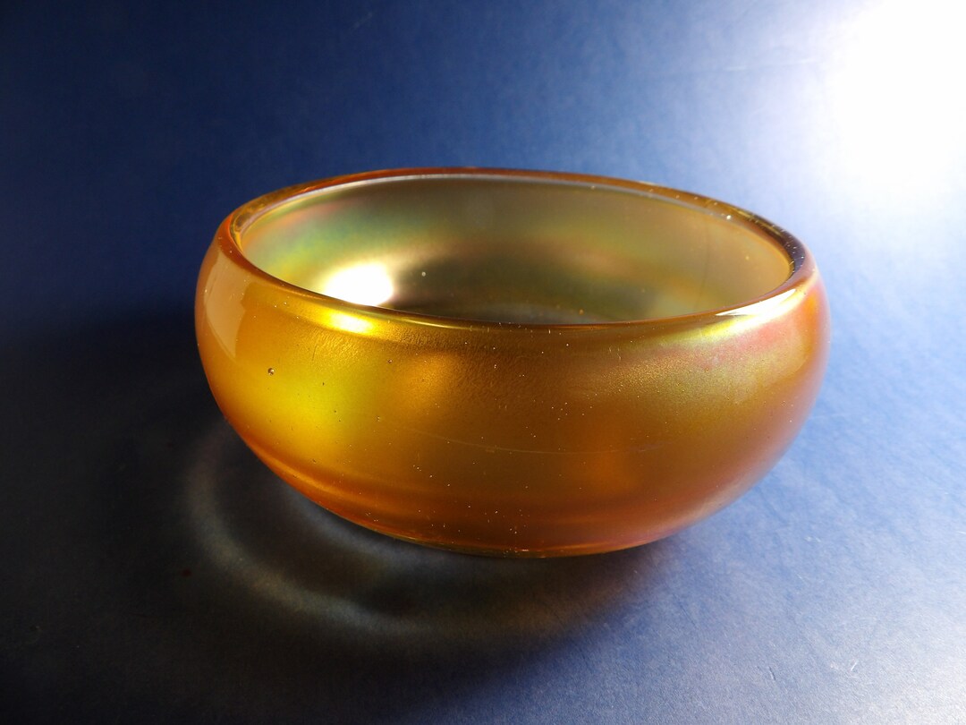 Fenton, Marigold, Carnival, Stretch Glass Bowl - Etsy