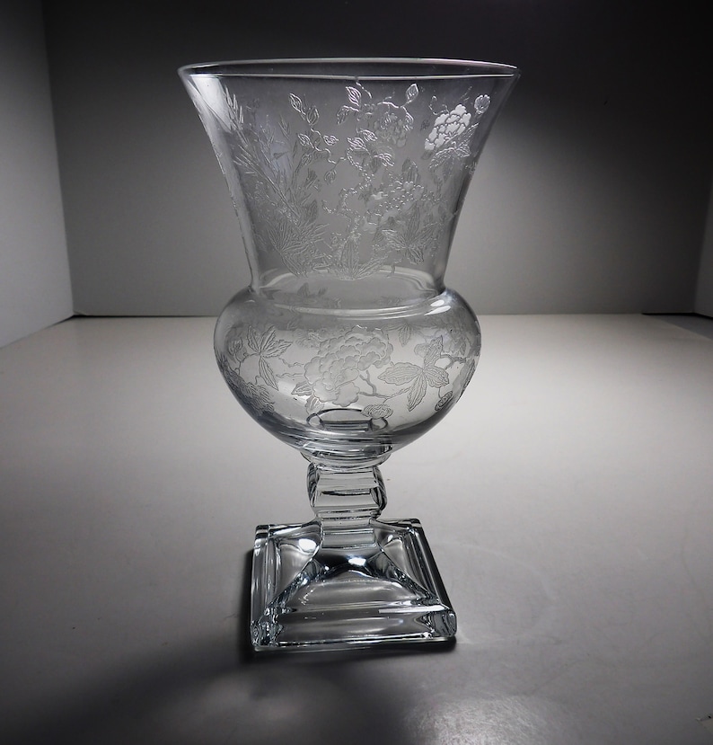 Duncan Miller Glass Company Indian Tree Urn Vase - Etsy