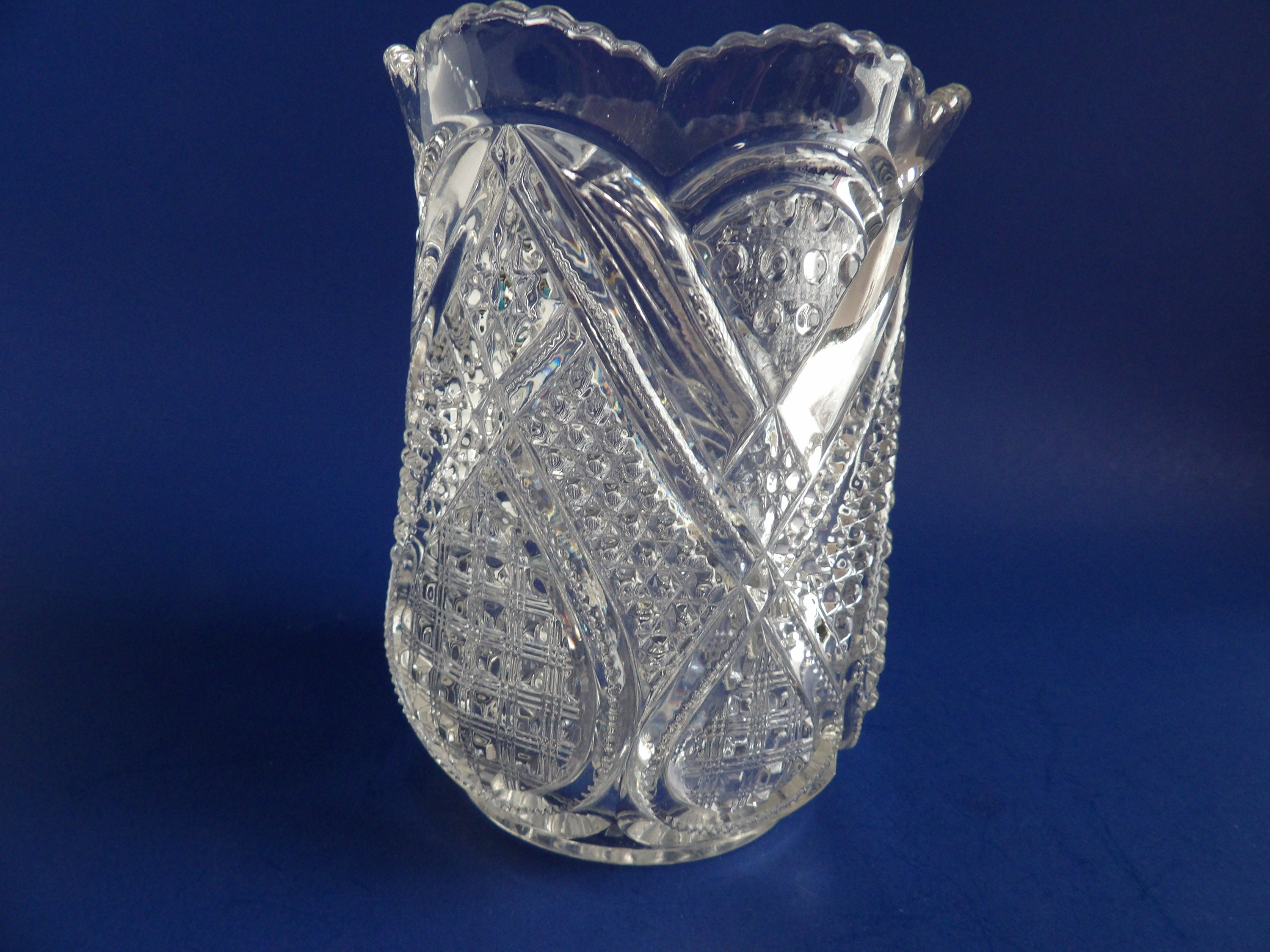 Heisey Celery Vase, OMN 1205, Aka fancy Loop - Etsy