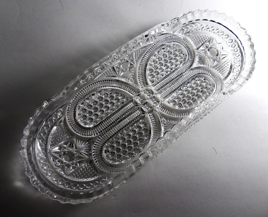US Glass Company Number 15054 Massachusetts Pickle or Relish Dish. - Etsy