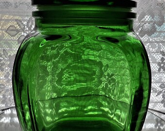 Green Wheaton Glass Jars - Etsy