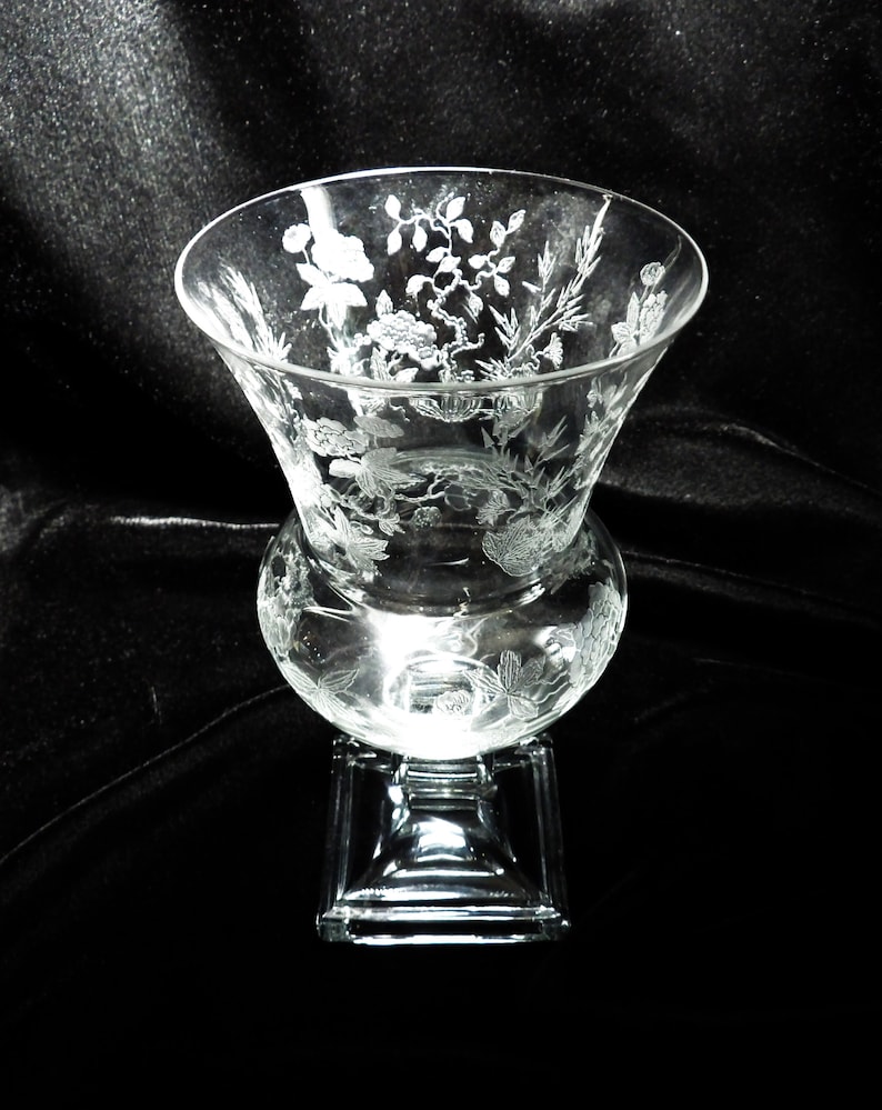 Duncan Miller Glass Company Indian Tree Urn Vase - Etsy