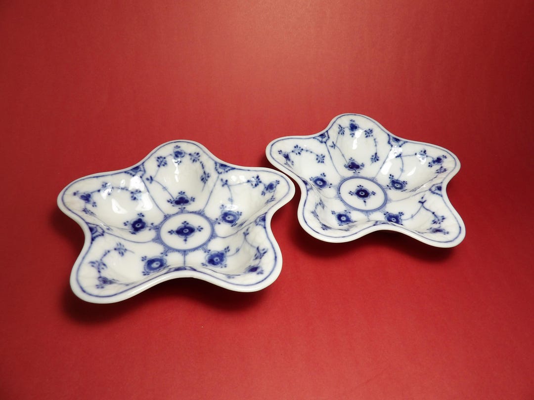 Two Bing and Grondahl Star Shaped Dishes Blue Traditional - Etsy