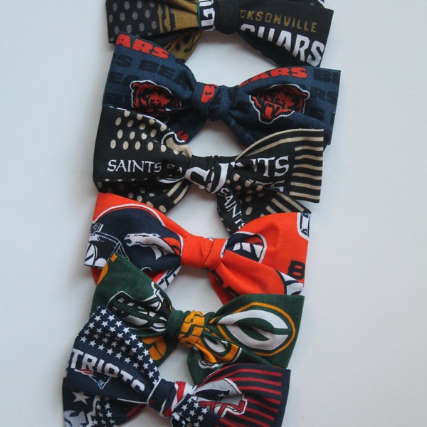 Nfl Team Hair Bows - Etsy