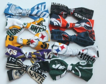 Nfl Team Hair Bows | Etsy