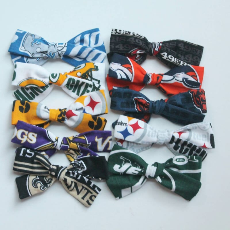 Nfl Team Hair Bows - Etsy