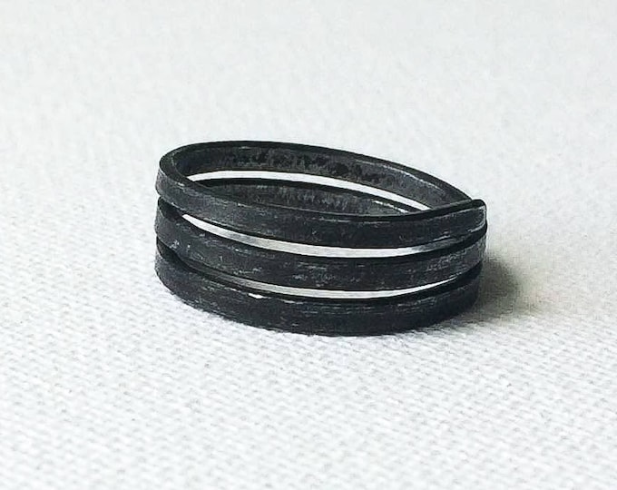 Forged Iron Ring, Jormungandr Ring, Infinity Ring, Pagan Ring, Viking ...