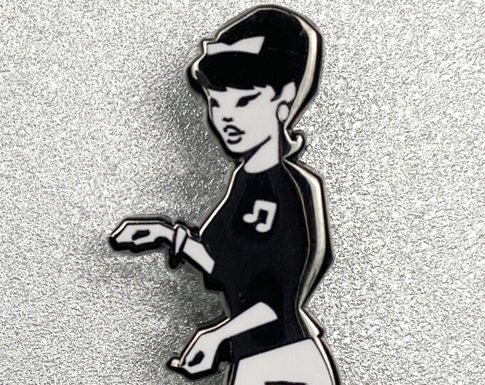 Brigitte Beat Girl Pin - Etsy