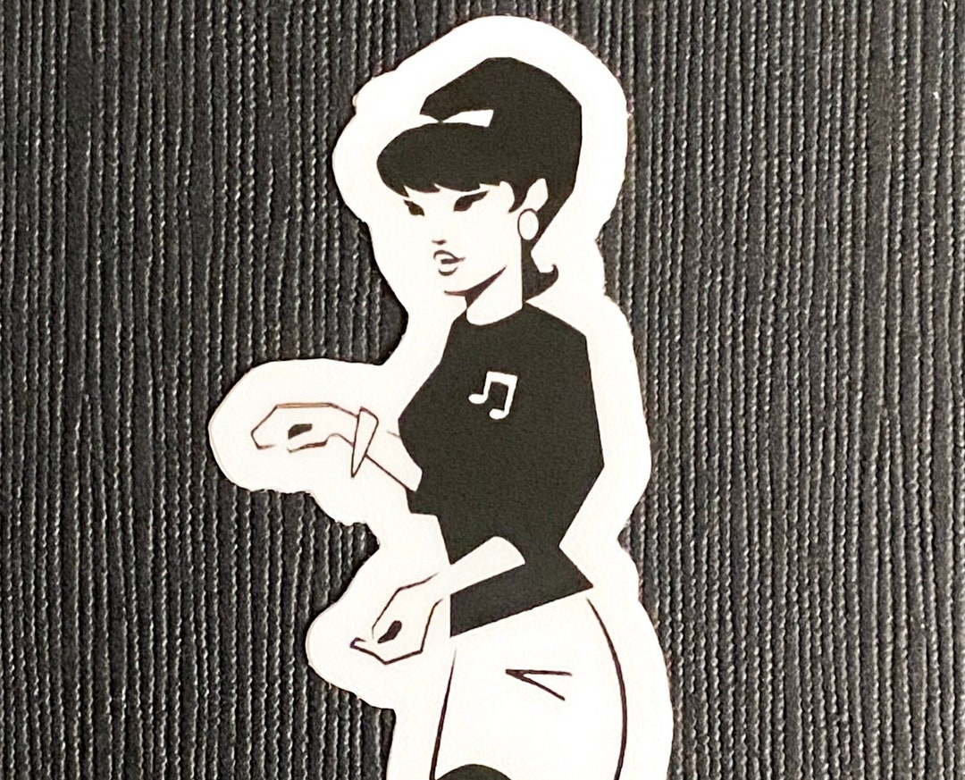Brigitte Beat Girl Sticker - Etsy