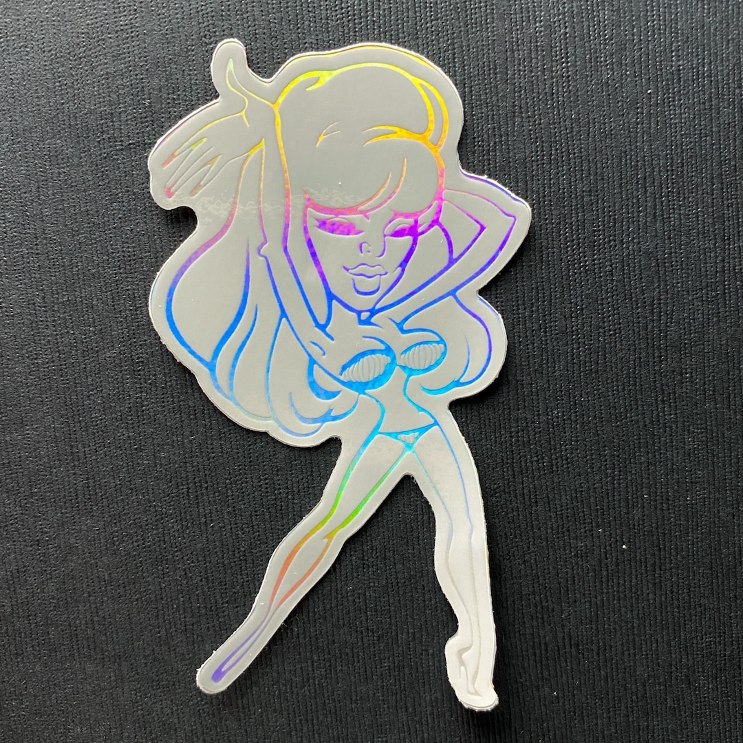 Brigitte Saint John Vedette Holographic Sticker - Etsy