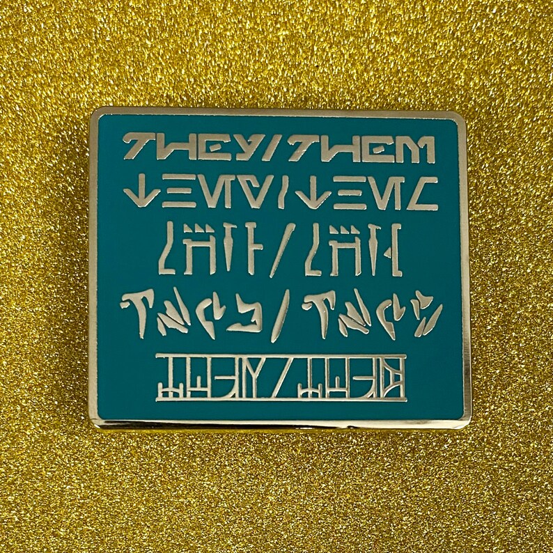 Pin de pronombres galácticos "Ellos" - Etsy México