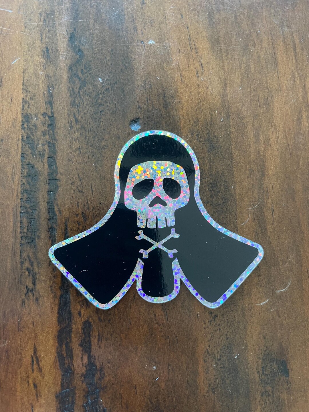 Kendo Men Silhouette Sticker With Skull V3b GLITTER Variant - Etsy