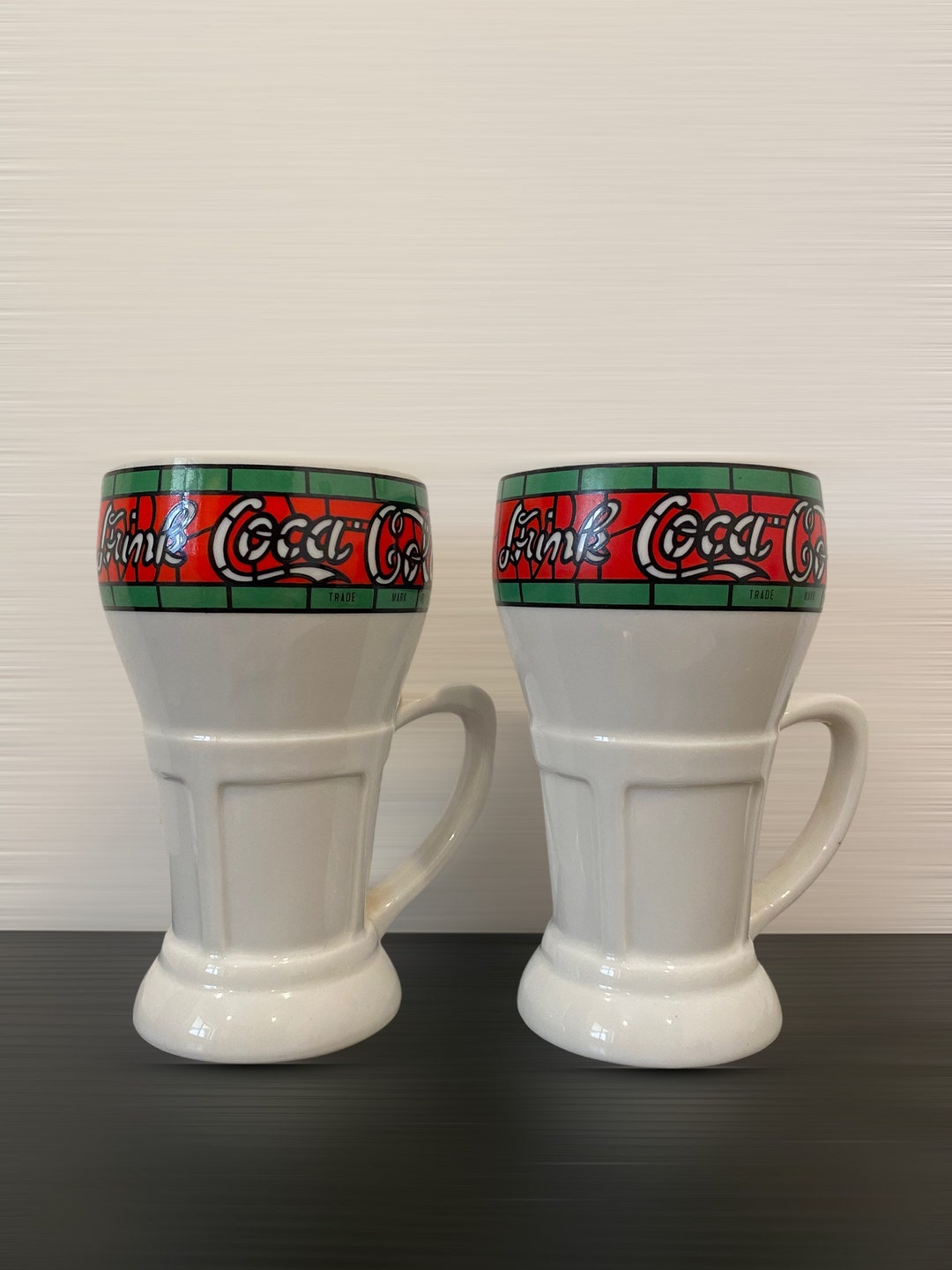 Drink Coca Cola Mann Made Mugs | Set of Two Mugs | Coca Cola Collector ...