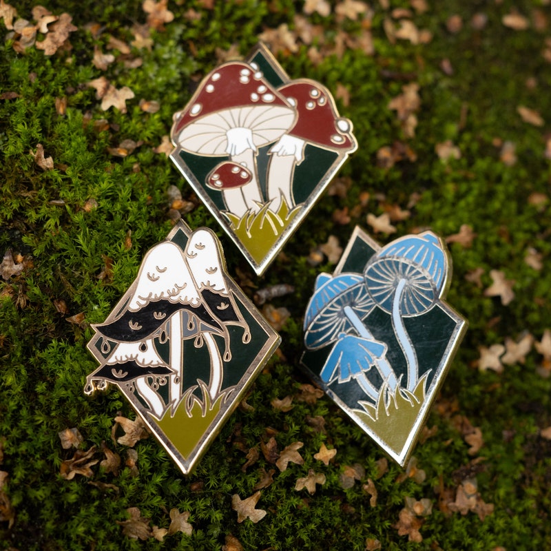 Mushroom Pin - Etsy