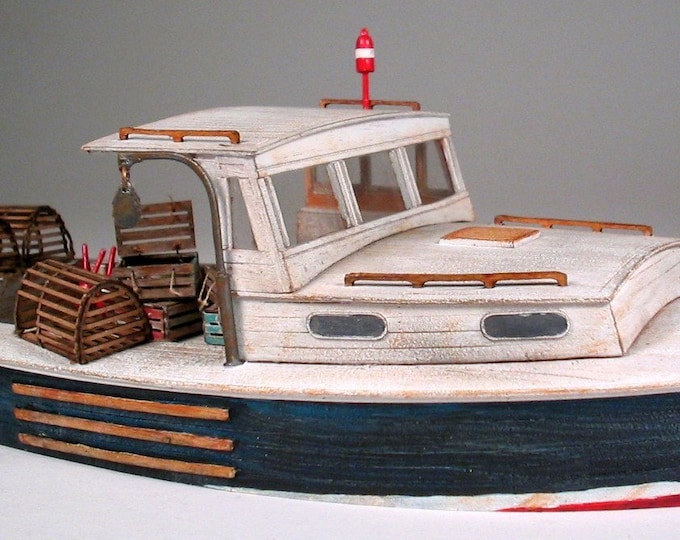O/on30 1:48 Scale 34' Lobster Boat Kit for Diorama, Model Railroading ...