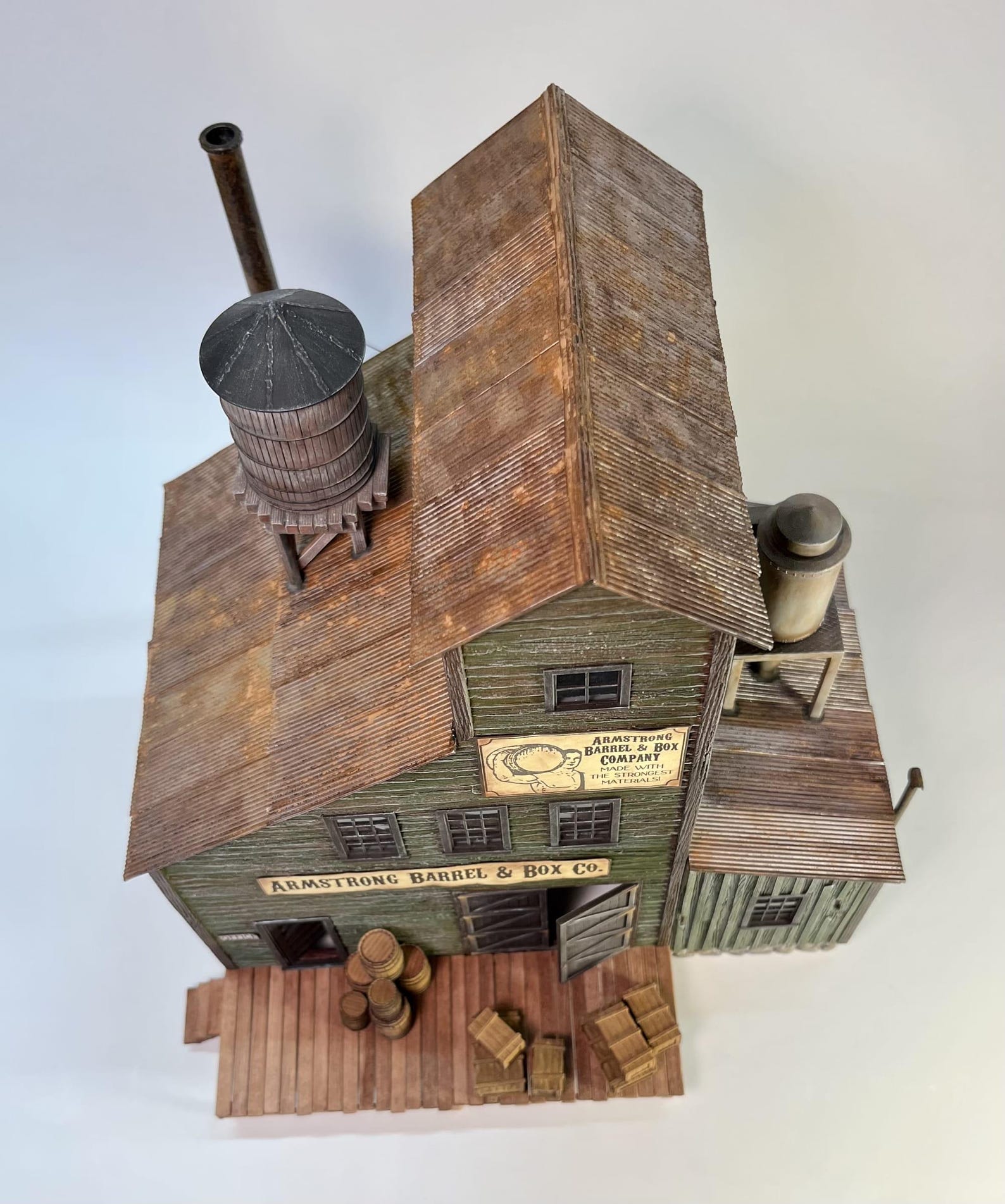 O/on30 Scale Armstrong Barrel and Box Company Model Kit, Diorama ...