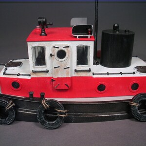 O/on30 1:48 Scale 45' Diesel Harbor Tugboat Kit for Diorama, Model ...