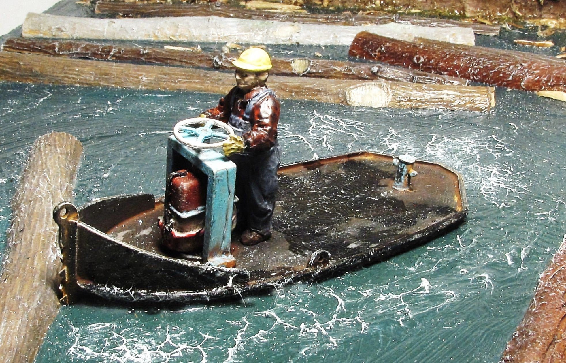 O 1:48 Scale 16' Log Bronc Kit for Diorama, Model Railroading, Logging ...