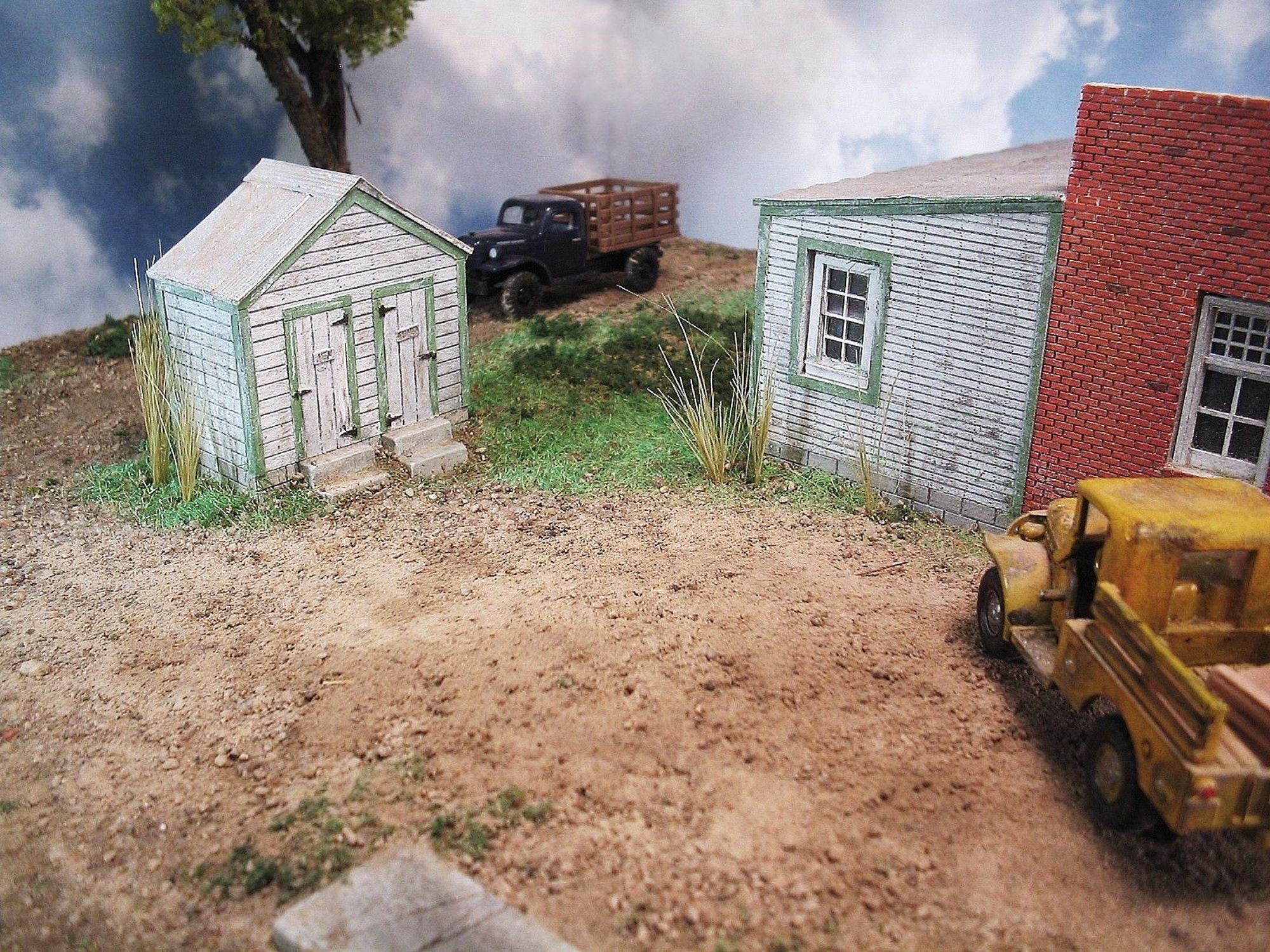 HO 1:87 Scale Hamlet Bank Kit for Diorama Model Railroading - Etsy