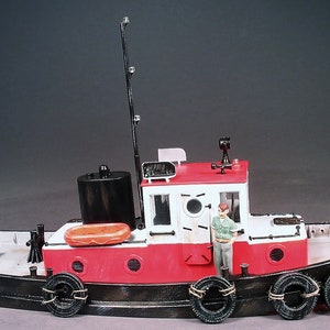 O/on30 1:48 Scale 45' Diesel Harbor Tugboat Kit for Diorama, Model ...